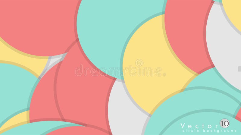 Simple and Colorful Circles Background , Design Vector Stock Vector ...