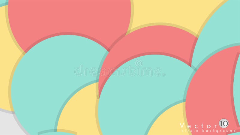 Simple and Colorful Circles Background , Design Vector Stock Vector ...