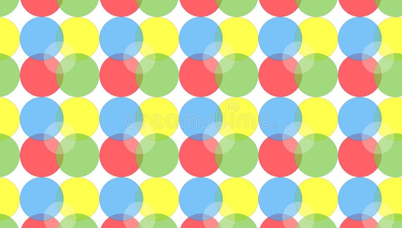 Simple Colorful Circles Pattern Stock Vector - Illustration of flower ...