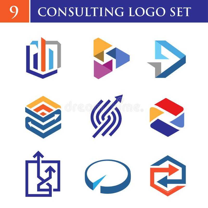 Simple Colorful Consulting Logo Vector Stock Vector - Illustration of ...