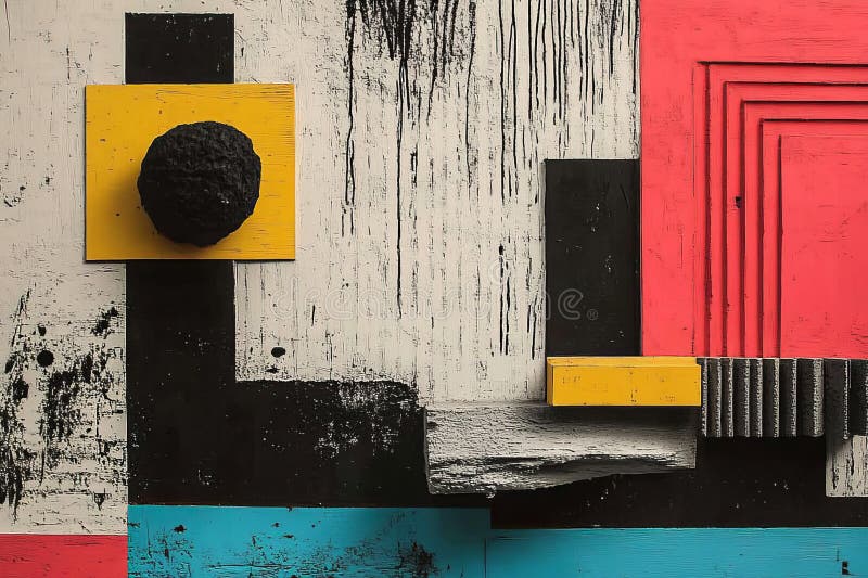 Simple and Colorful Geometric Mosaic Pattern, Making for an Artistic ...