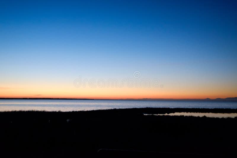 A Simple but Colorful Gradient of the Morning Sky. the Transitional ...