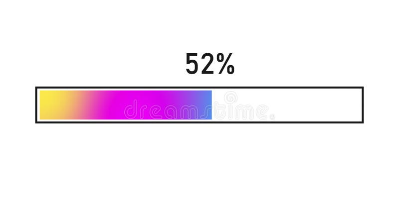 Simple Colorful Gradient Progress or Loader Bar Animation. Loader Bar ...