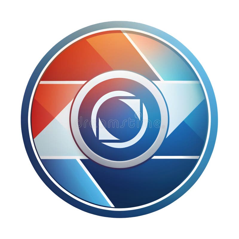 Simple Colorful Lens Camera Slr Logo Stock Photo - Illustration of ...