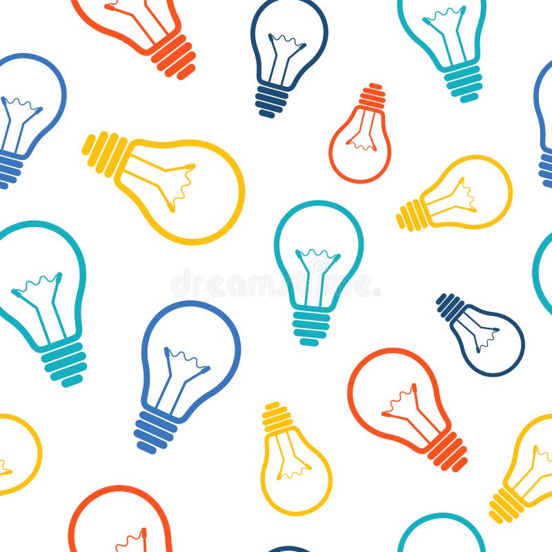 Simple Light Bulb Icon. Vector Illustration Stock Vector - Illustration ...