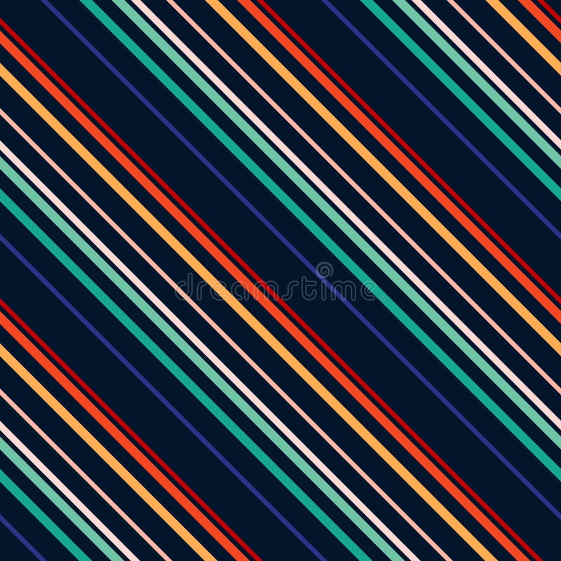 Simple Colorful Vector Stripes Seamless Pattern with Thin Diagonal ... Simple Colorful Vector Stripes Seamless Pattern with Thin Diagonal ...