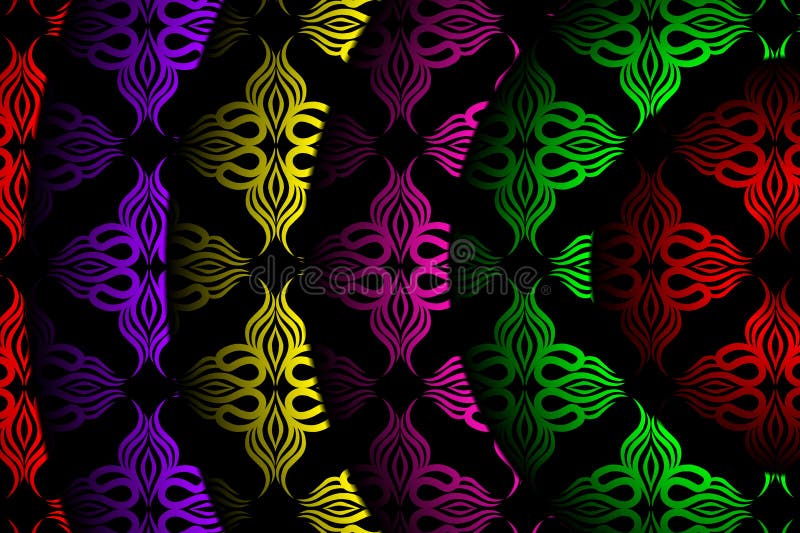Simple Colourful Line Art Pattern for Background Wallpaper Presentation ...