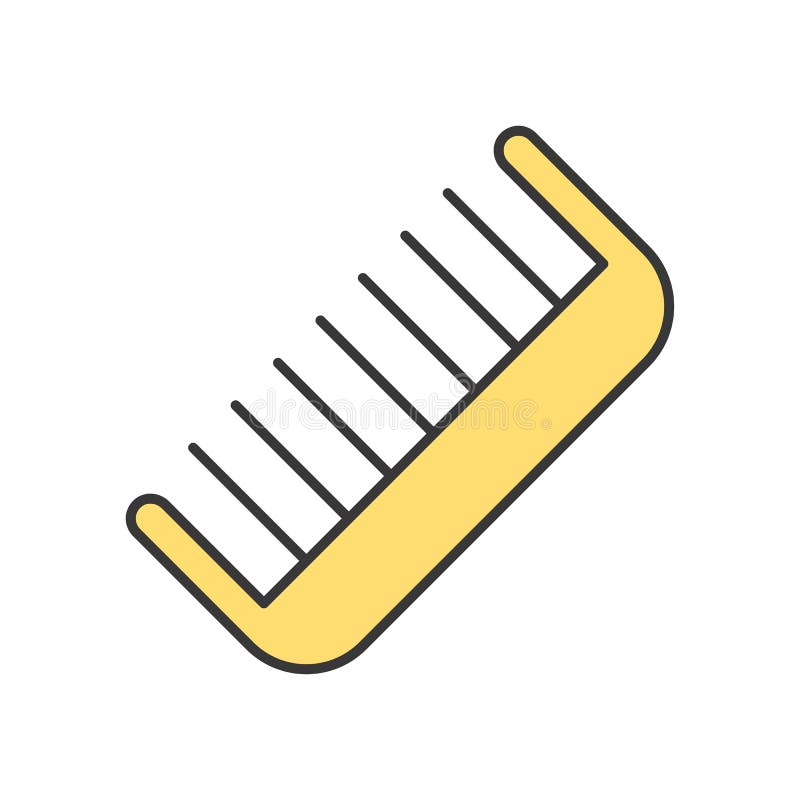 Simple Comb icon stock vector. Illustration of care - 115117941