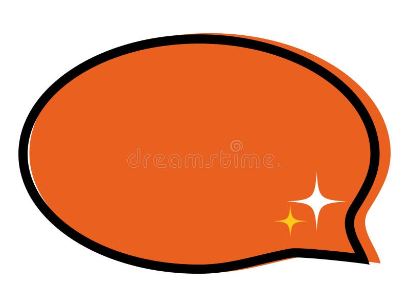 Simple Comic Speech Bubble Speech Bubble Circle Stock Vector ...