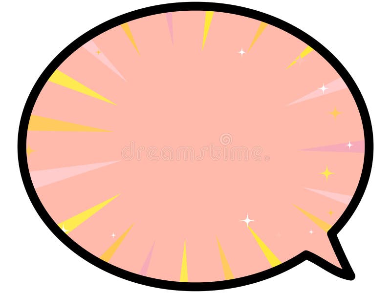 Simple Comic Speech Bubble Speech Bubble Circle Stock Vector ...