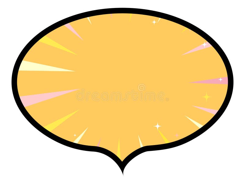 Simple Comic Speech Bubble Speech Bubble Circle Stock Vector ...