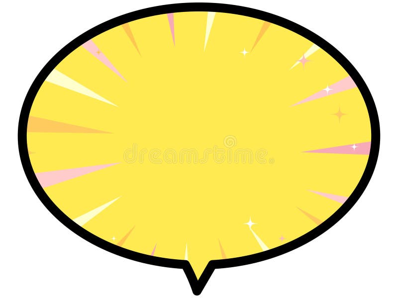 Simple Comic Speech Bubble Speech Bubble Circle Stock Vector ...