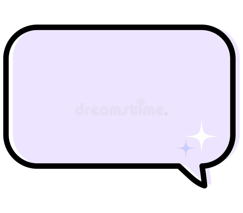 Simple Comic Speech Bubbles Speech Bubbles Colorful Stock Vector ...