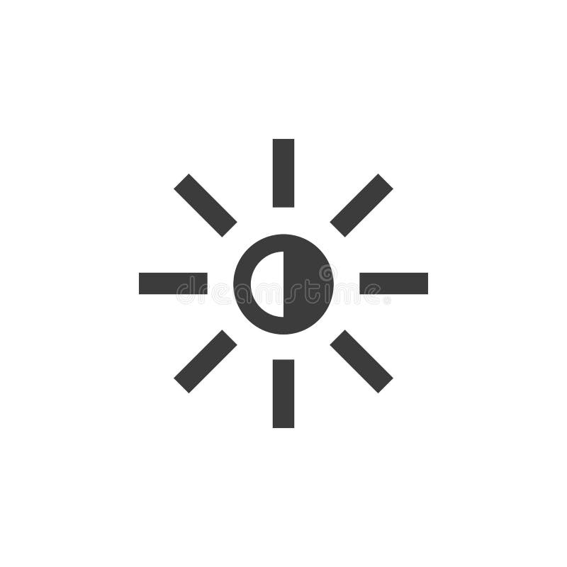 Brightness Icon, Intensity Setting Vector Art Illustration Stock ...