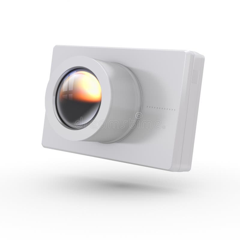 Simple Compact Photo Camera Stock Illustration - Illustration of icon ...