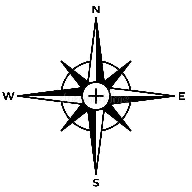 Simple Compass Rose Stock Illustrations – 5,072 Simple Compass Rose ...
