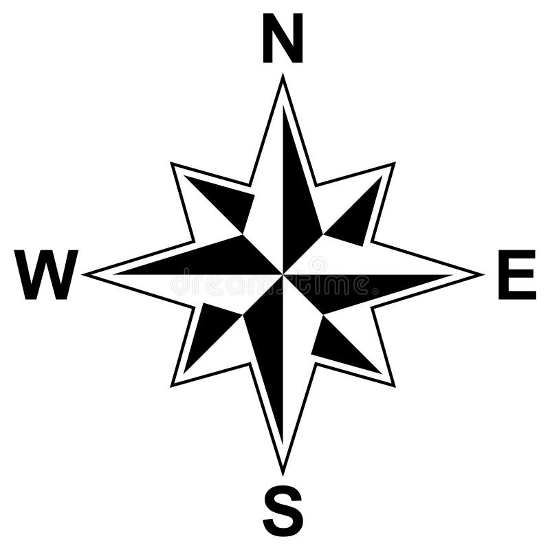 Nautical Compass Rose Clip Art