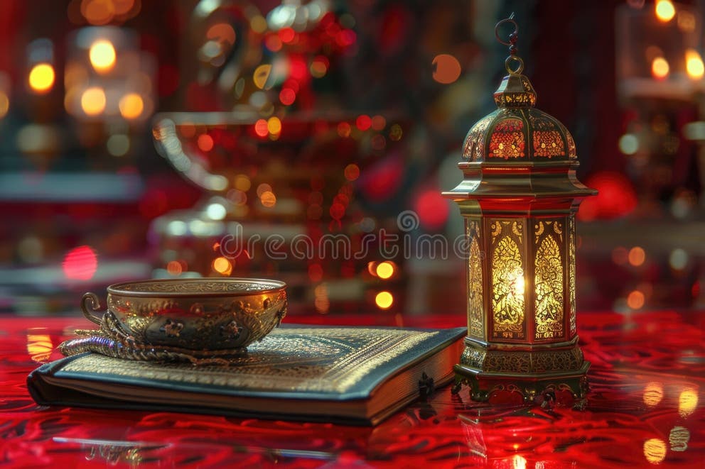 A Simple Composition of a Candle and a Book on a Table. Suitable for ...