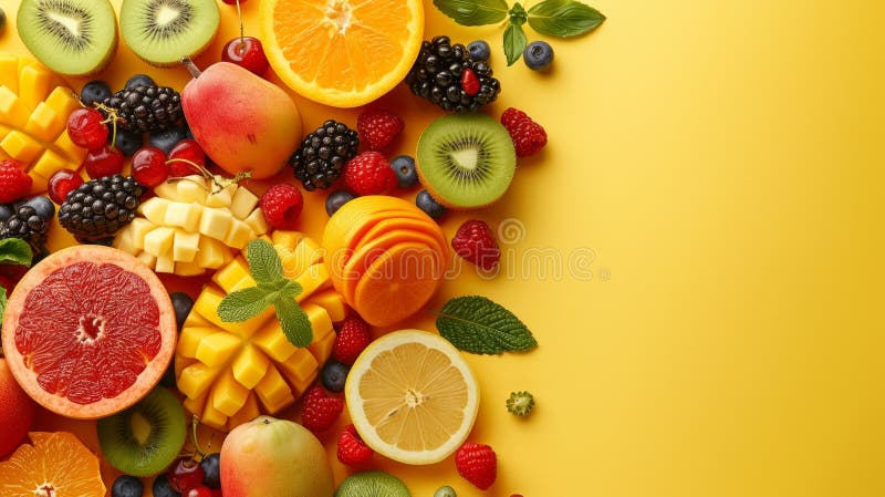 Simple Compositions with Assorted Fruits Stock Image - Image of fruit ...