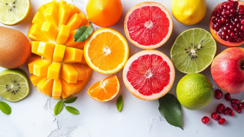 Simple Compositions with Assorted Fruits Stock Image - Image of organic ...