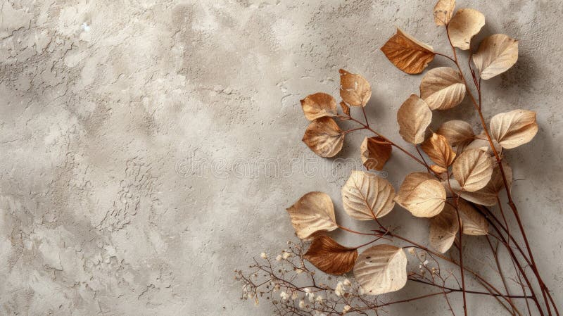 Simple Compositions Featuring Dried Foliage, Conveying a Harmonious ...