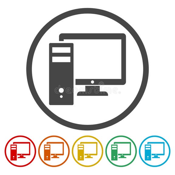 Simple Computer icon stock vector. Illustration of office - 138810478
