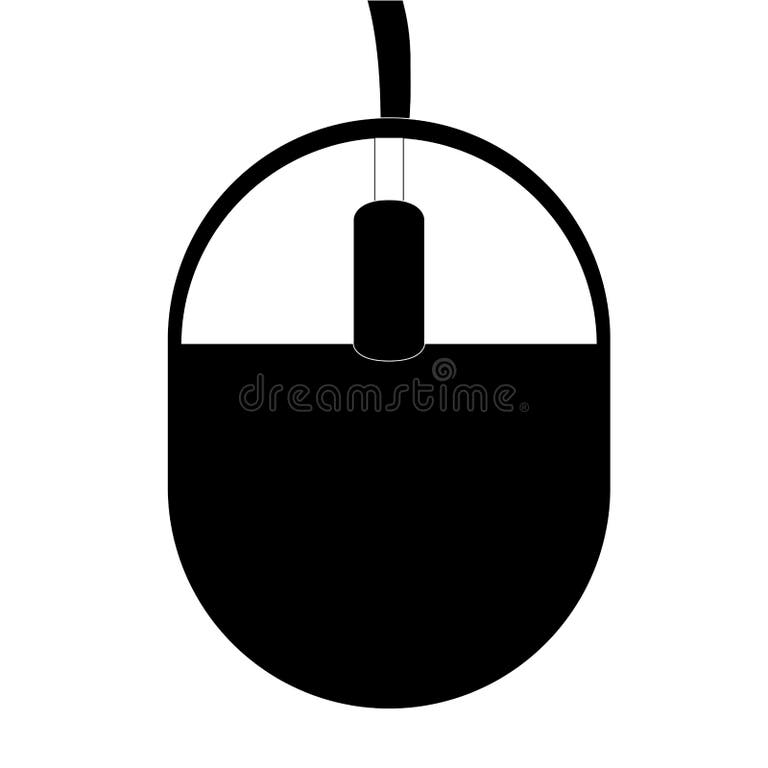 Simple Computer Mouse , Illustration Stock Illustration - Illustration ...