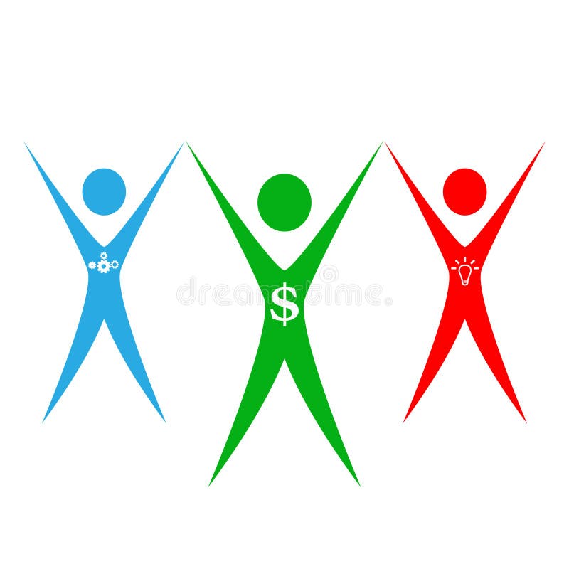 A Simple Concept of Human Success Stock Vector - Illustration of ...