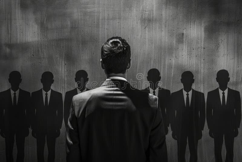 The Simple Concept of an Introverted Leader Stock Illustration ...