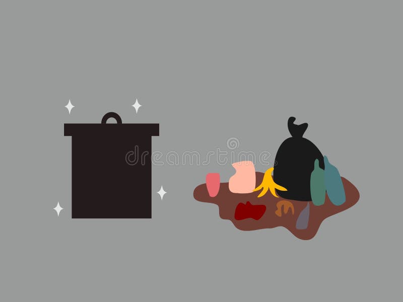 Littering Vector Illustration Flat Design Stock Illustration ...
