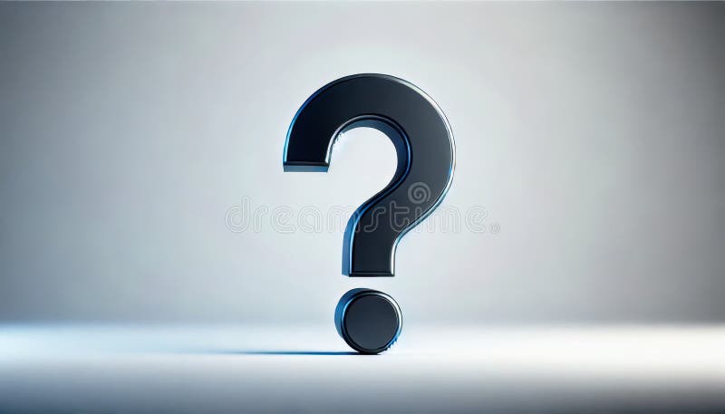 A Simple Conceptual Image of a Question Mark Stock Illustration ...