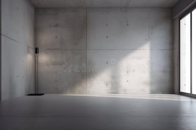 Simple Concrete Wall with Subtle Texture and Smooth Finish Stock ...