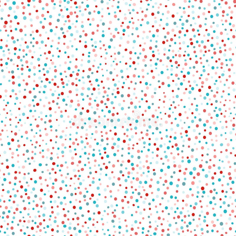 Simple Confetti Background. Pastel Seamless Pattern. Stock Vector ...