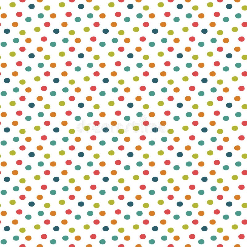 Simple Confetti Background. Pastel Seamless Pattern Stock Vector ...