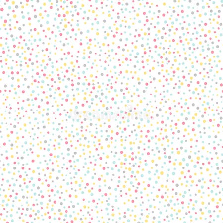 Simple Confetti Background. Pastel Seamless Pattern Stock Vector ...