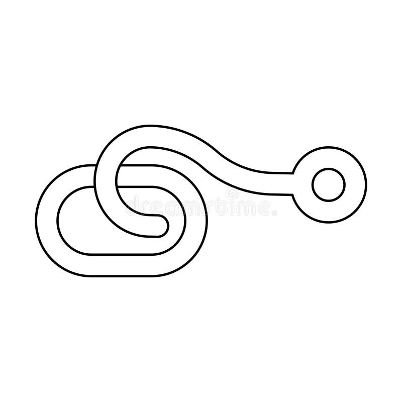 Simple connection icon stock illustration. Illustration of information ...