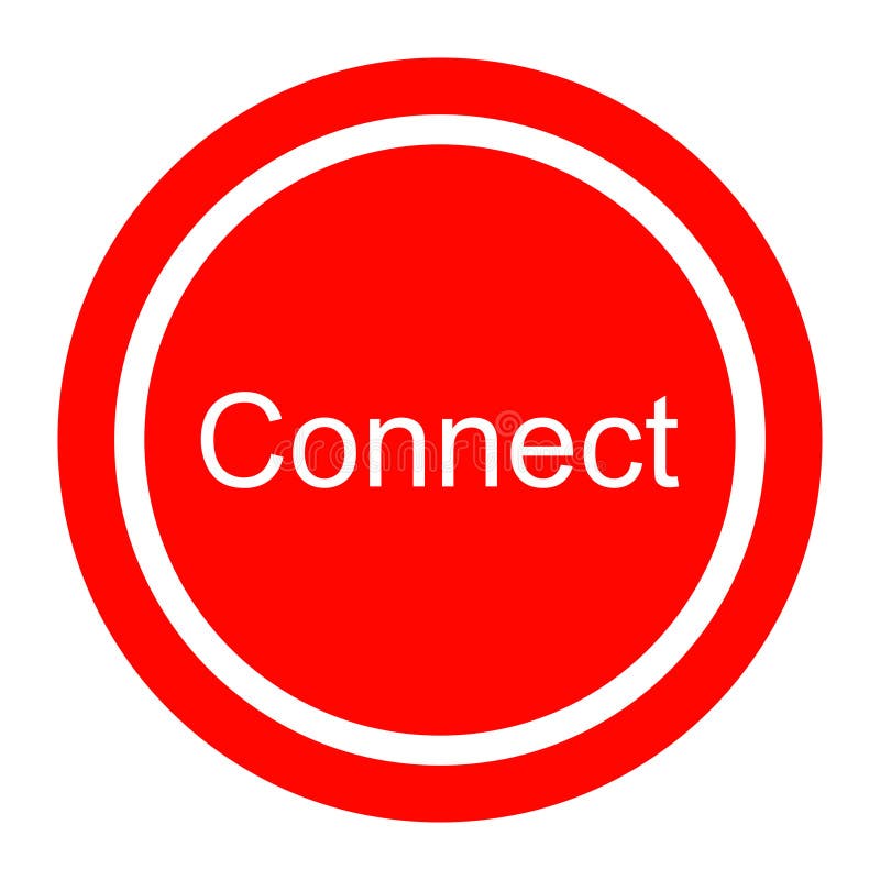 Simple connection icon stock illustration. Illustration of media ...