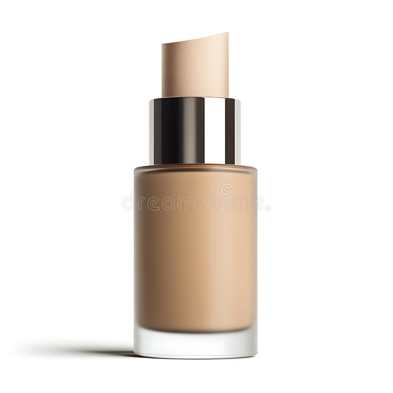 Elegant Container of Foundation with a Sleek Applicator, Designed for a ...
