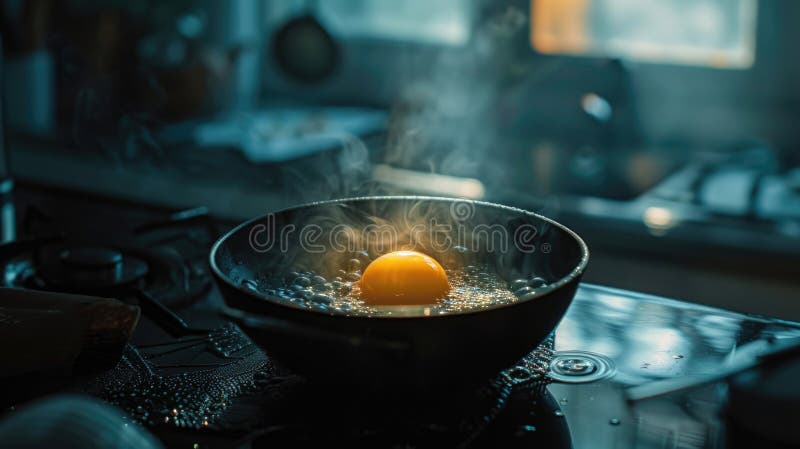 Simple Cooking Setup Egg Frying Pan Stock Photos - Free & Royalty-Free ...