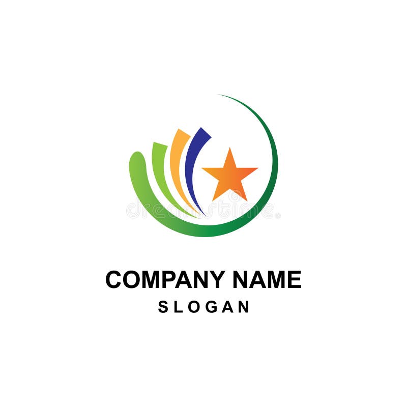 Simple Cool Circle Icon Vector Logo Stock Vector - Illustration of ...