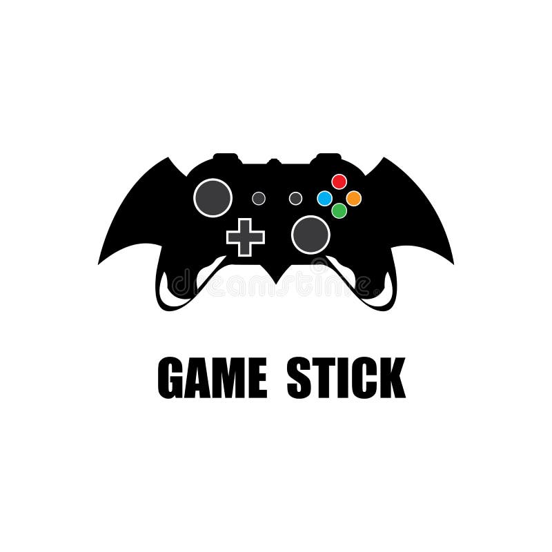 Simple and Cool Free Game Stick Icon Vector Logo Stock Vector ...