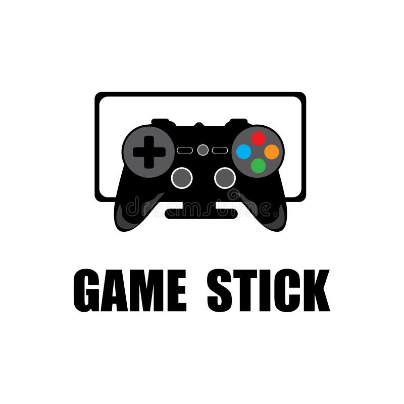 Game Stick Icon Collection Vector Isolated on White Stock Vector ...