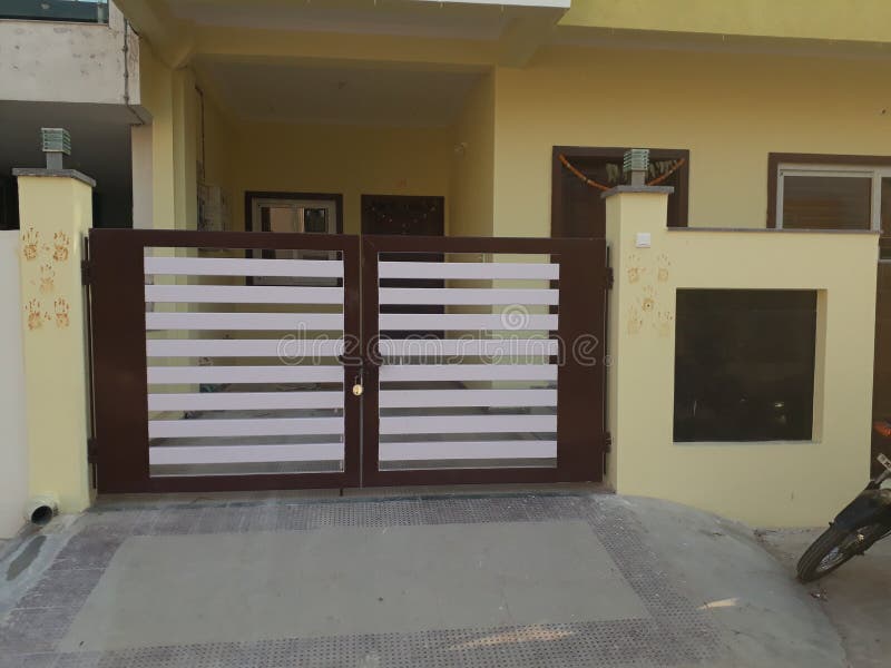 Simple and Cool Iron Main Gate Stock Photo - Image of simple, iron ...