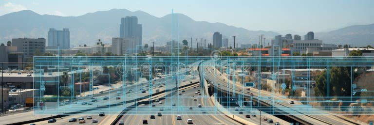 Simple Coordinate System Diagram with Cardinal Directions and Road ...