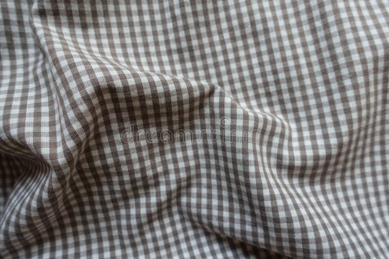 Simple Cotton with Grey and White Gingham Pattern Stock Image - Image ...