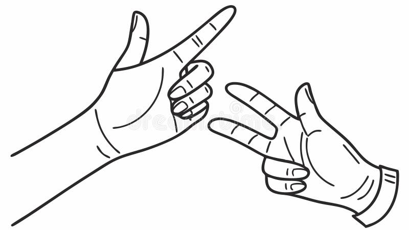 Simple Count Fingers on Hand Numerical Value Illustration Three Vector ...