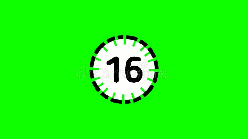 Countdown Cartoon Number Ten 10 To One 1 Motion Graphics Animation on ...