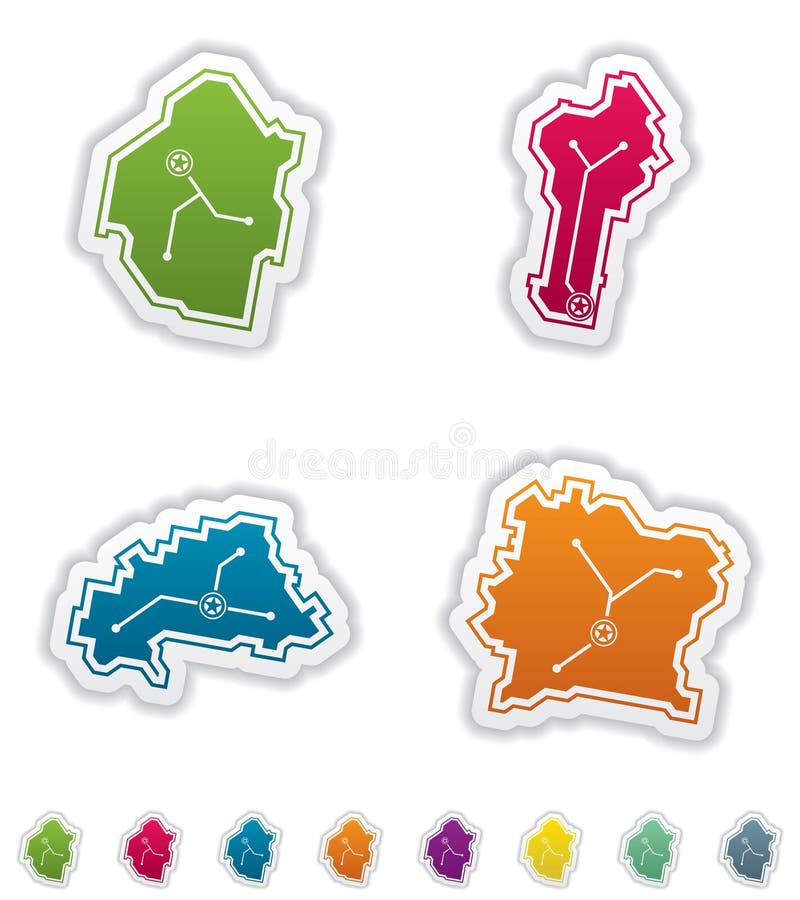 Simple Country Icons stock vector. Illustration of swaziland - 28971426