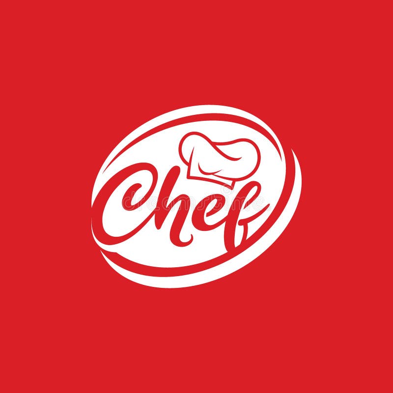 Simple and Creative Flat Chef Logo Design Vector Template Stock ...