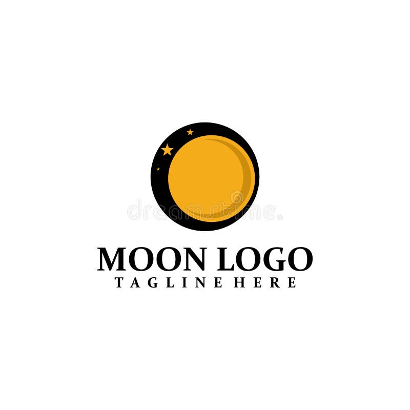 Simple and Creative Moon Logos Collection Stock Vector - Illustration ...